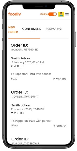 Online Pizza Delivery System - Foodiv Online Pizza Delivery System - Foodiv